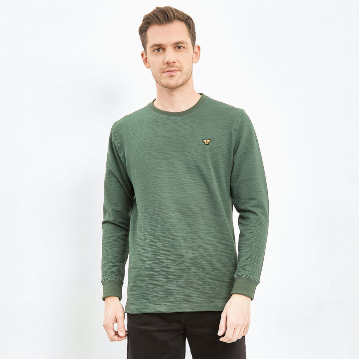 Emba Classic - Jet T-Shirt Lengan Panjang Pria Warna Green | Lazada ...