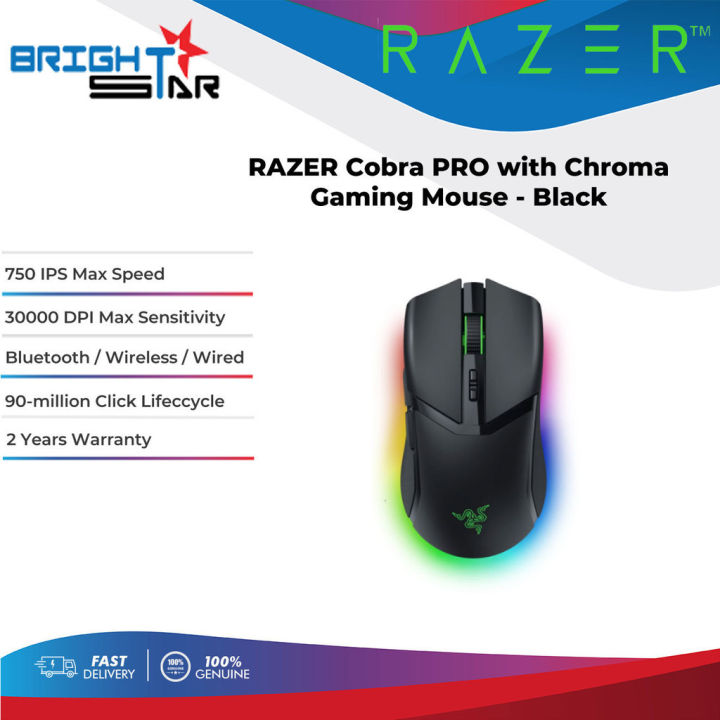 RAZER Cobra PRO with Chroma Gaming Mouse - Black | Lazada