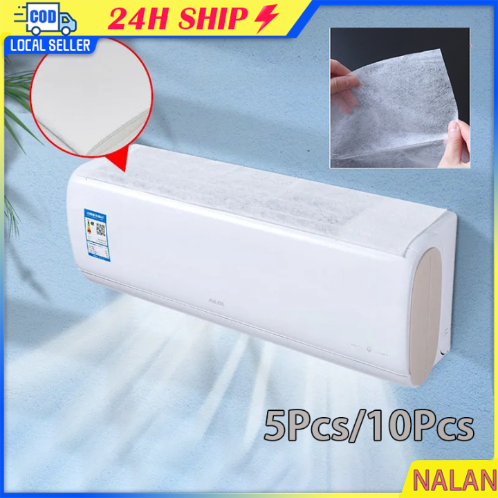 ส่งจากกรุงเทพ！แผ่นกรองแอร์ Air Filter 5/10ชิ้น ที่กรองฝุ่นแอร์ ช่วยดัก ...