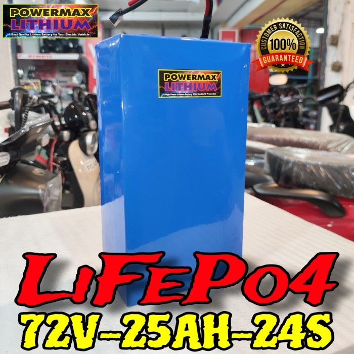 Baterai LiFePO4 72V 25Ah 24S Bms Lithium Ferro Phospate LFP Pengganti Aki Molis 72 volt | Lazada ...