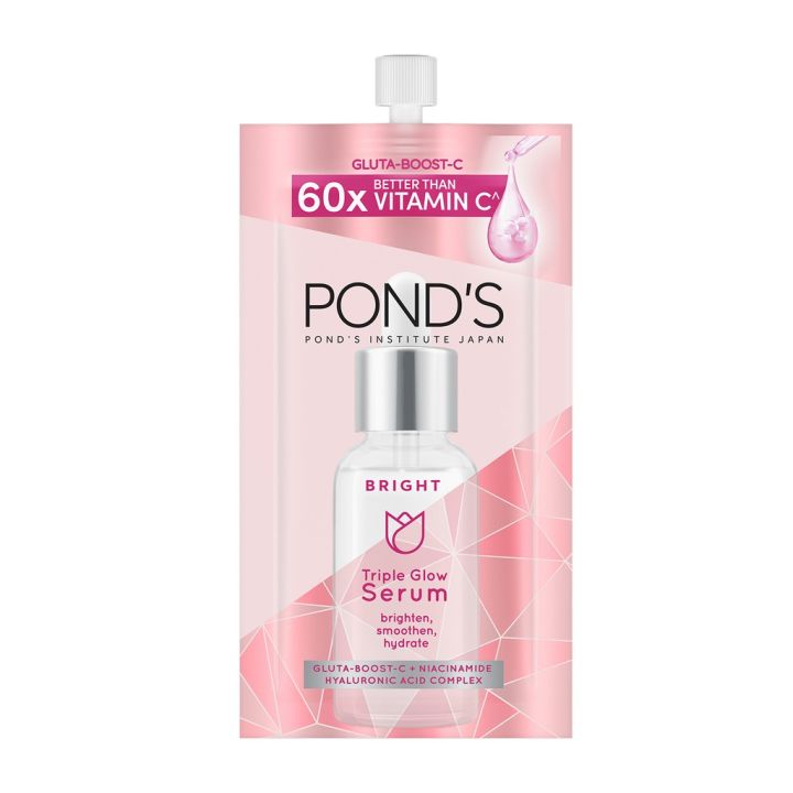 BEST- POND'S Bright Triple Glow Facial Serum with Gluta Boost and ...