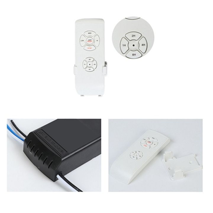 Ceiling Fan Remote Control Kit, Black-White PC Universal Ceiling Fans ...
