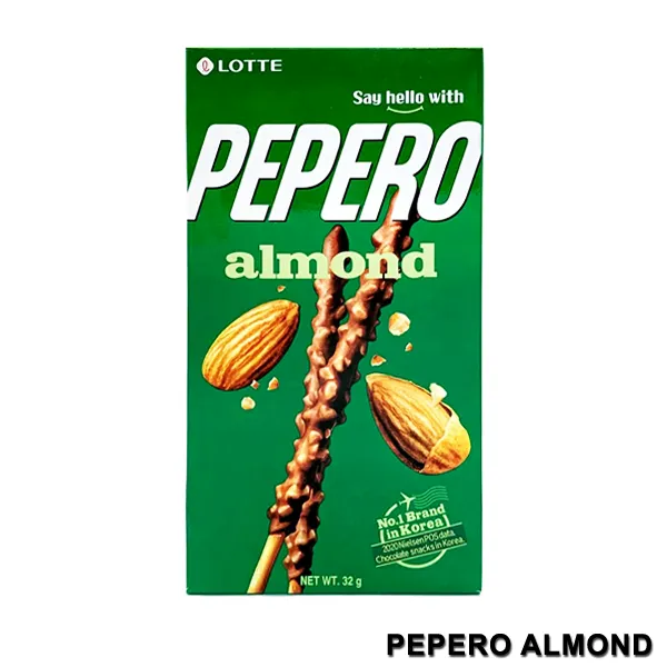 Lotte Pepero Almond 32g | Chocolate Stick Biscuits | Lazada