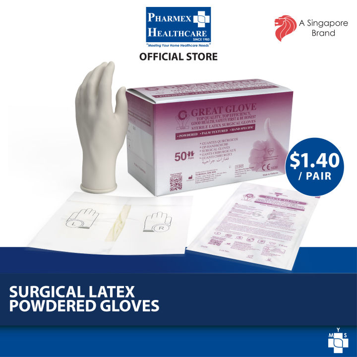 Latex Surgical Gloves Powdered | Lazada Singapore