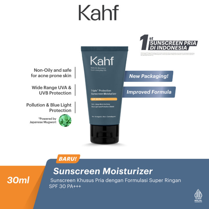 Kahf Triple Protection Sunscreen Moisturizer SPF 30 PA+++ - 30ml ...