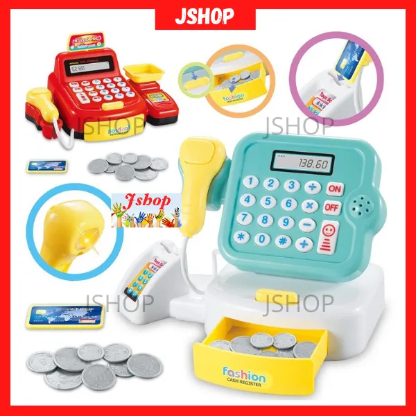 Simulated Supermarket Cashier Kids Toy Cashier Set Pretend Toys | Lazada