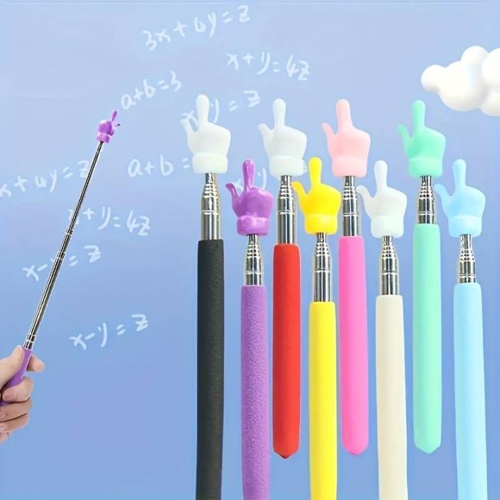 Retractable Teacher Pointer Mini Hand Pointers Finger Pointer Stick ...
