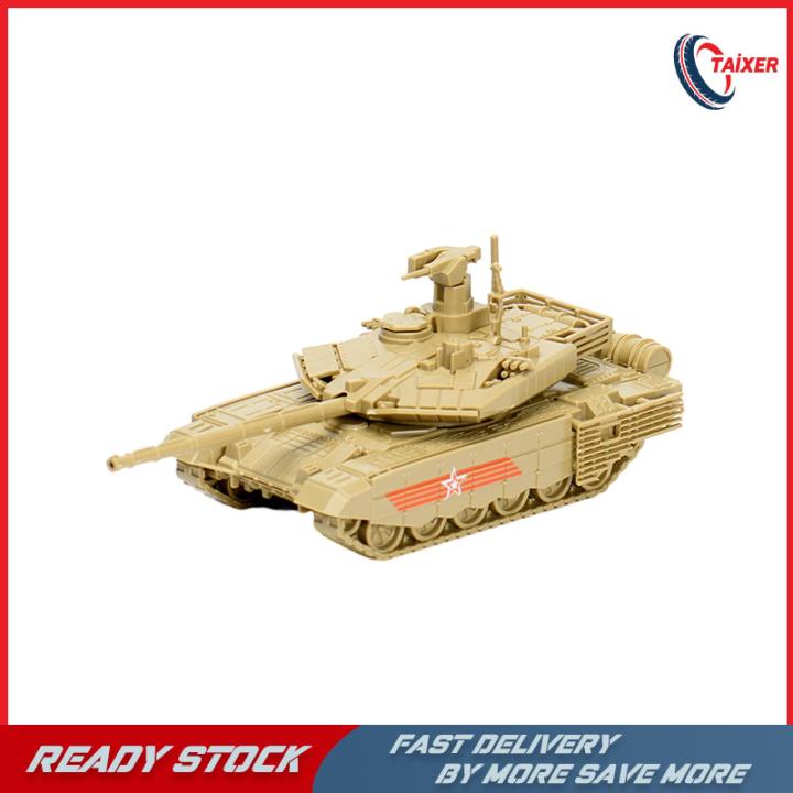 Taixer 1/72 Scale Rotation Fort DIY Assemble Craft Armored Tank Model ...
