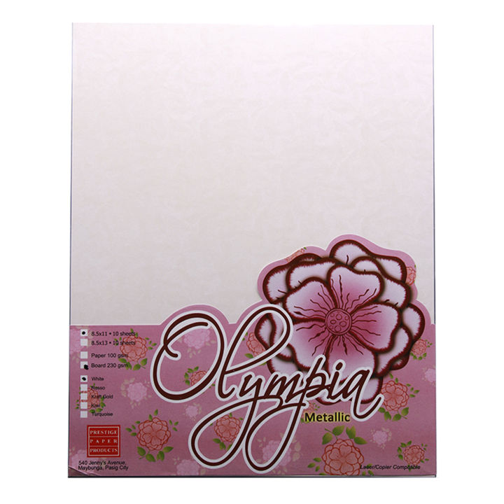 Olympia Metallic Specialty Paper 100gsm 10sheets per pack | Lazada PH