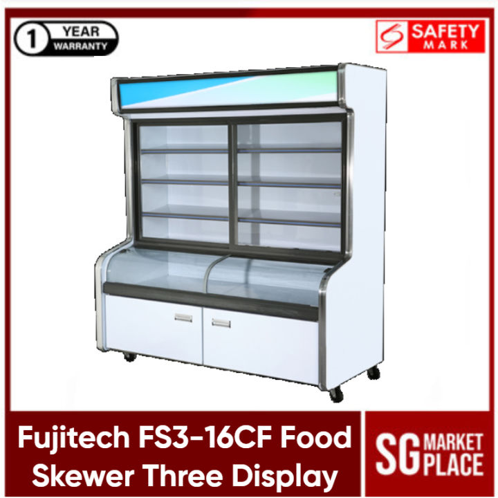 Fujitech FS3-16CF Food Skewer Refrigerator. Three Display Cabinet ...