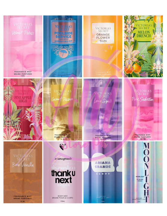 Bath & Body Works Fragrance Mist Sticker Label for 10ML Glass Bottle ...