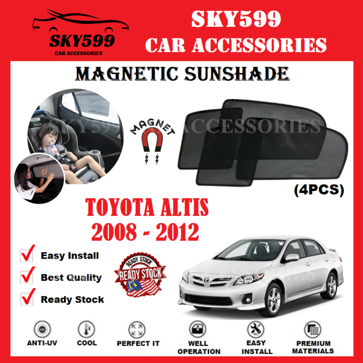 Toyota Altis 2003-2024 Epic Magnetic Sunshade [4 PCS] | Lazada