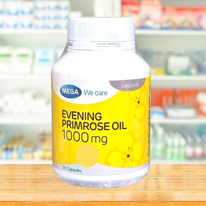 MEGA EVENING PRIMROSE OIL 1000MG 30แคปซูล #1กระปุก | Lazada.co.th