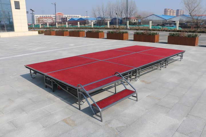 Hotel mobile stage shelf wedding stage T steel lifting stage board ...