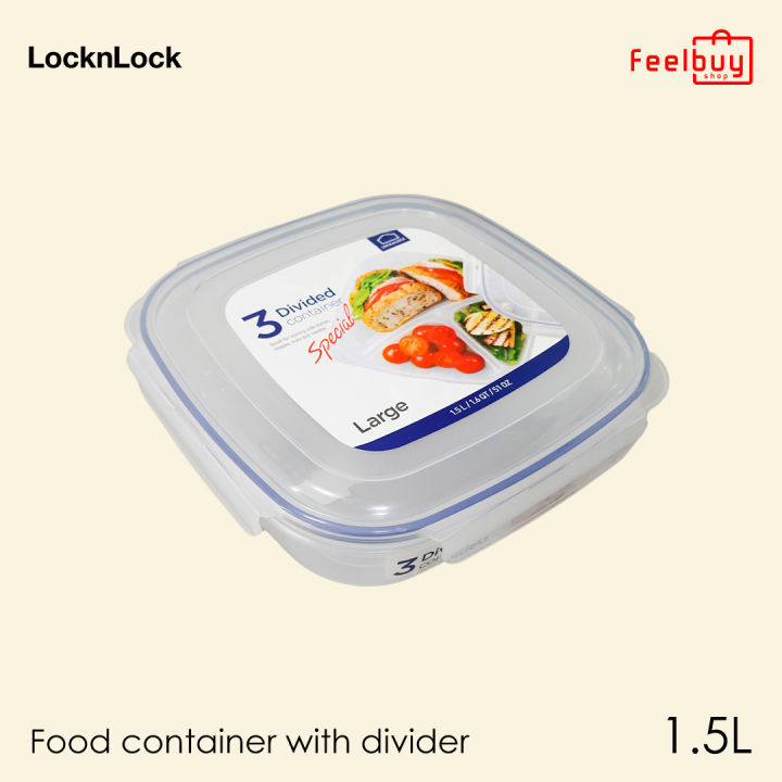 LocknLock HPL970 Tempat Makan Lock & Lock Square Short Food Container 1 ...