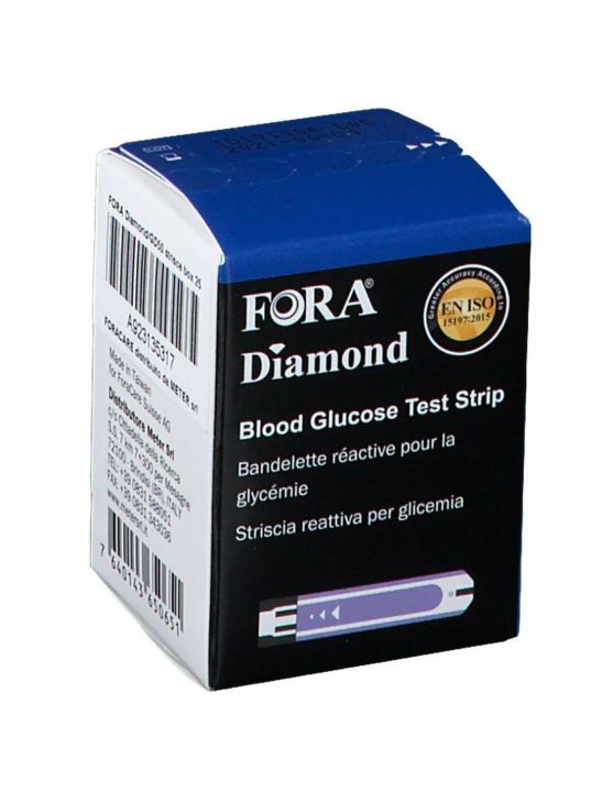 FORA DIAMOND Blood Glucose GD50 Test STRIP 25'S | Lazada