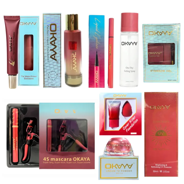 OKAYA #M Liquid Foundation Cover Killer Waller Primer Mascara 4S One ...