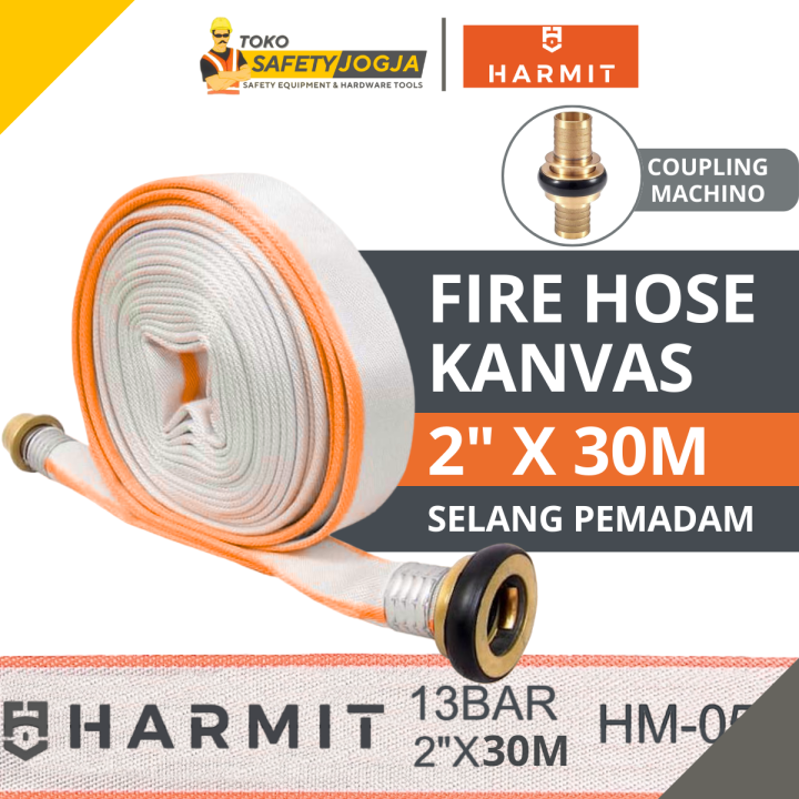 Selang Pemadam FIRE HOSE HYDRANT 2inch X 30 Meter 13 Bar + Coupling ...