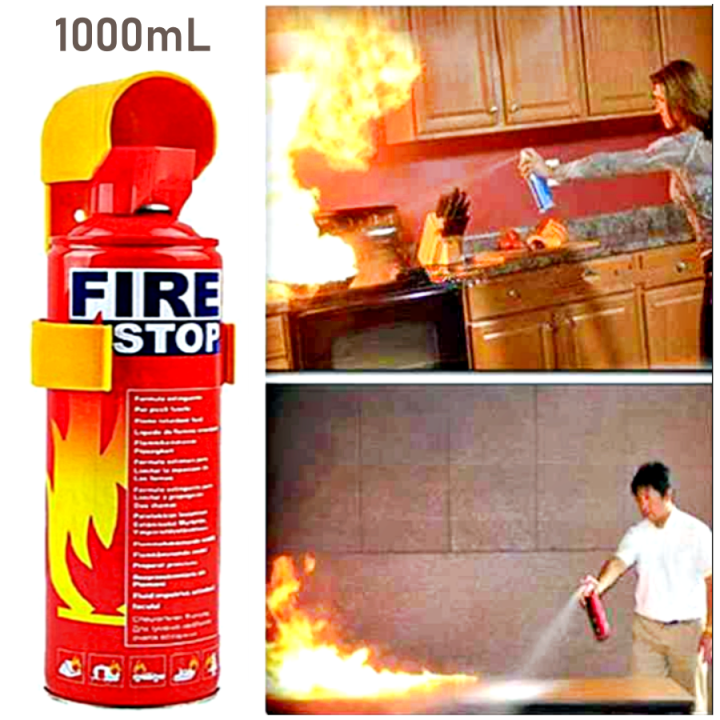 1000mL Fire Extinguisher Fire Stop Foam Emergency Life Saviour for ...