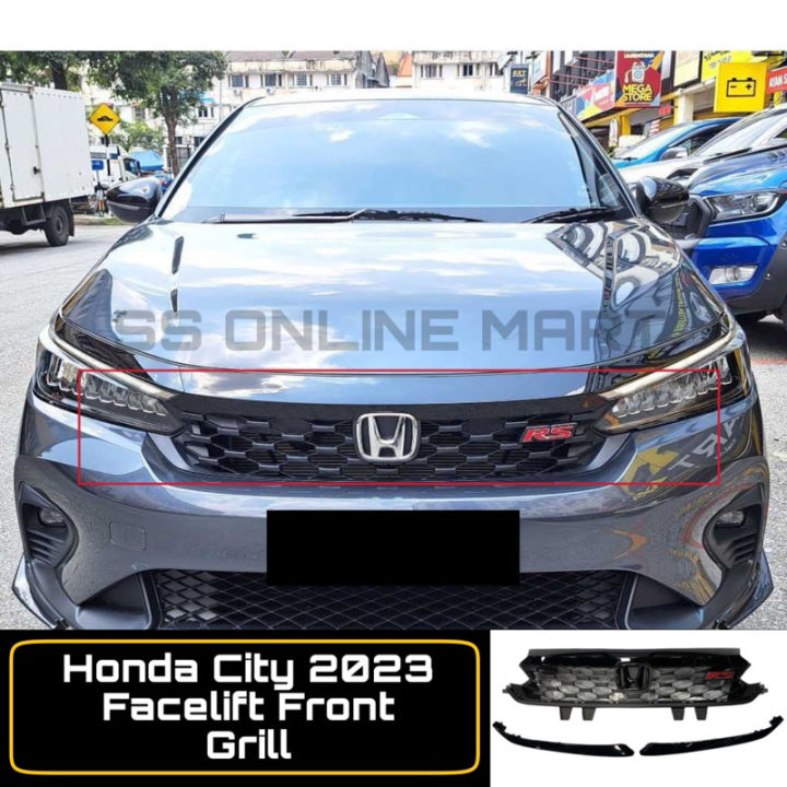Honda City GN2 2023-2025 facelift RS Grill Front Bumper RS Grill Glossy Black City Accessories ...