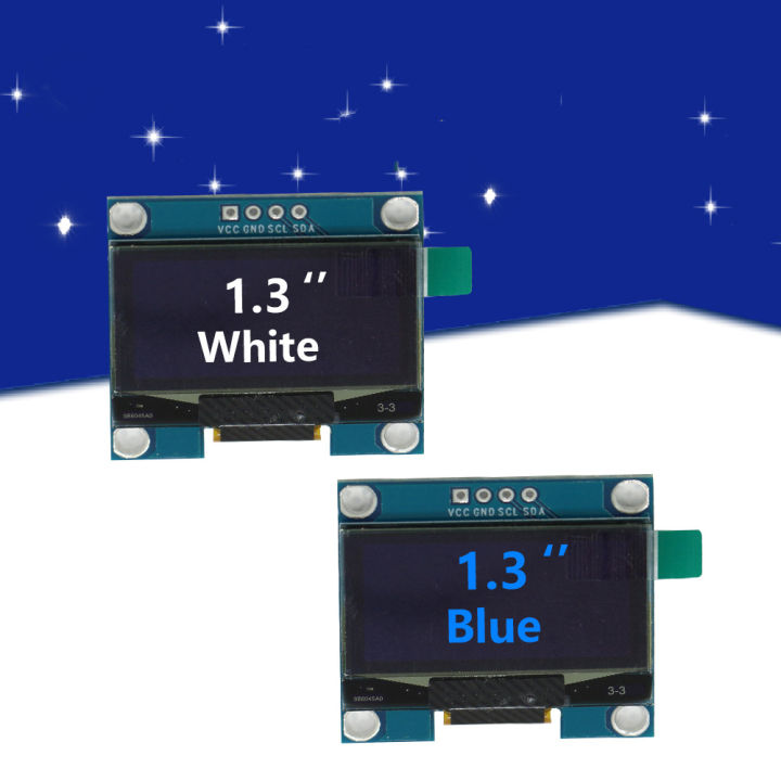 1.3" OLED Module 1.3 inch Display Module White/Blue 128X64SPI/IIC I2C ...