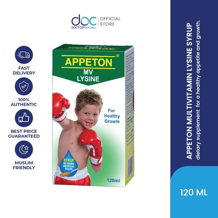 Appeton Multivitamin Lysine Syrup 120ml | Lazada