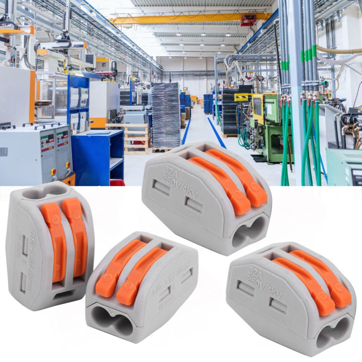 Wire Terminal Push Wiring Connector Flame Retardant with Test Holes for ...