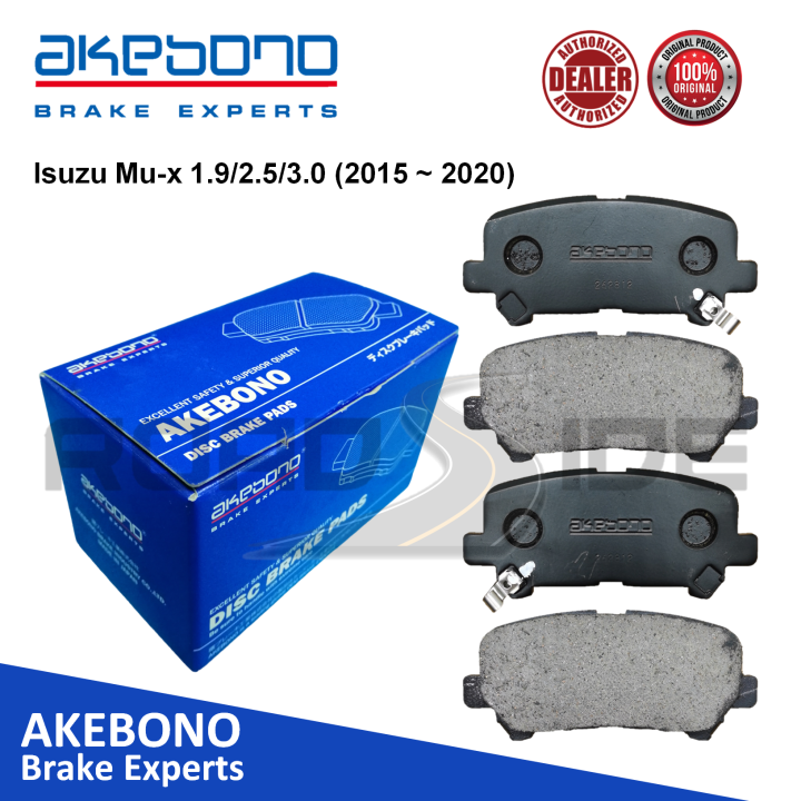 Akebono Rear Brake Pads for Isuzu Mu-x 1.9/2.5/3.0 (2015 - 2020) | Lazada PH