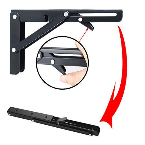 GOOD QUALITY 2PCS Triangle Folding Angle Bracket Heavy Support ...