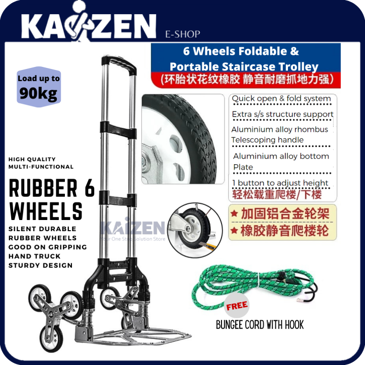 Multi Functional 6 Wheels Foldable Portable Extendable Trolley Troli ...