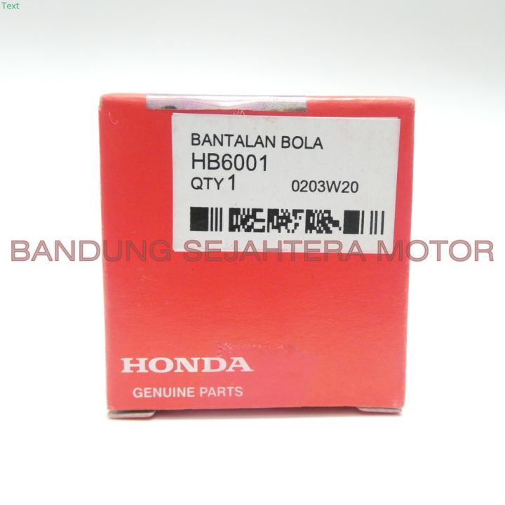 BEARING LAHER LAKER UNTUK MOTOR HONDA 6001 (HB6001) ORIGINAL AHM ...