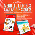 LED Menu Lightbox Black / Board Frame Menu / Order Board/ Milktea Menu ...
