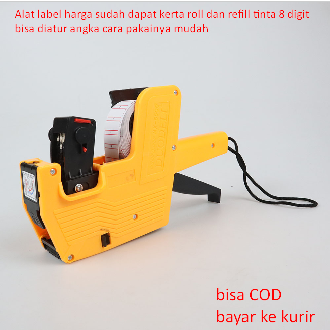 Alat label harga sudah dapat kerta roll dan refill tinta 8 digit bisa ...