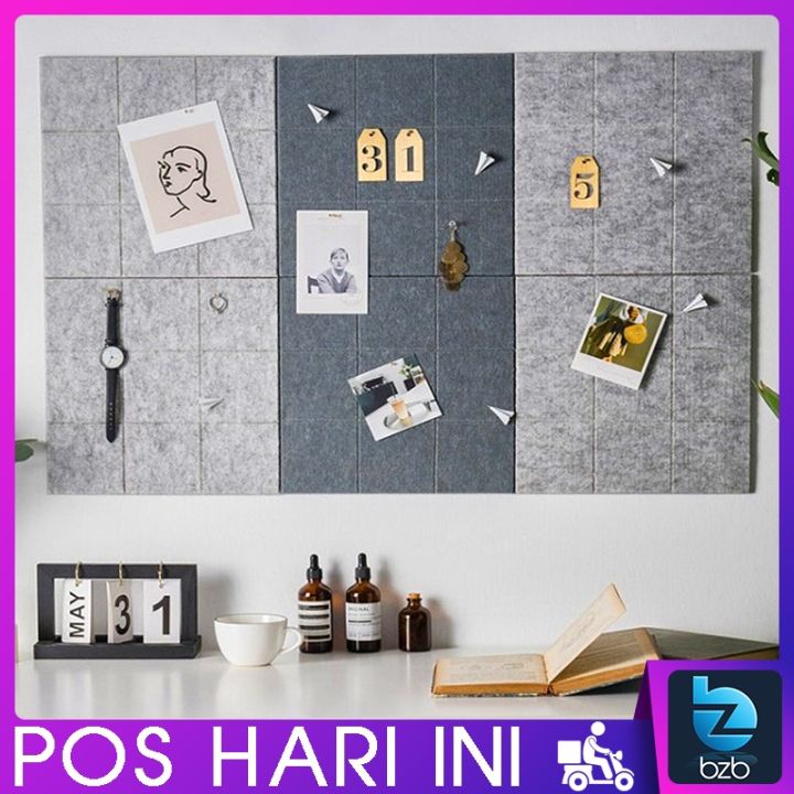 CUT FREELY 💥 Square Felt Wall Tiles Schedule Message Reminder Notes ...