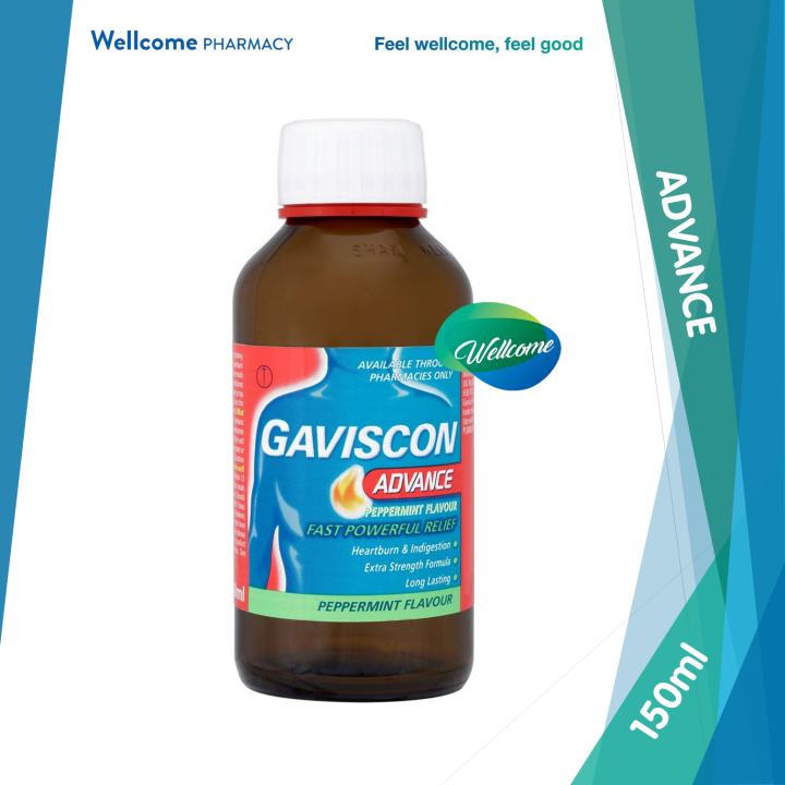 Gaviscon Advance Liquid - Peppermint Flavour - 150ml | Lazada