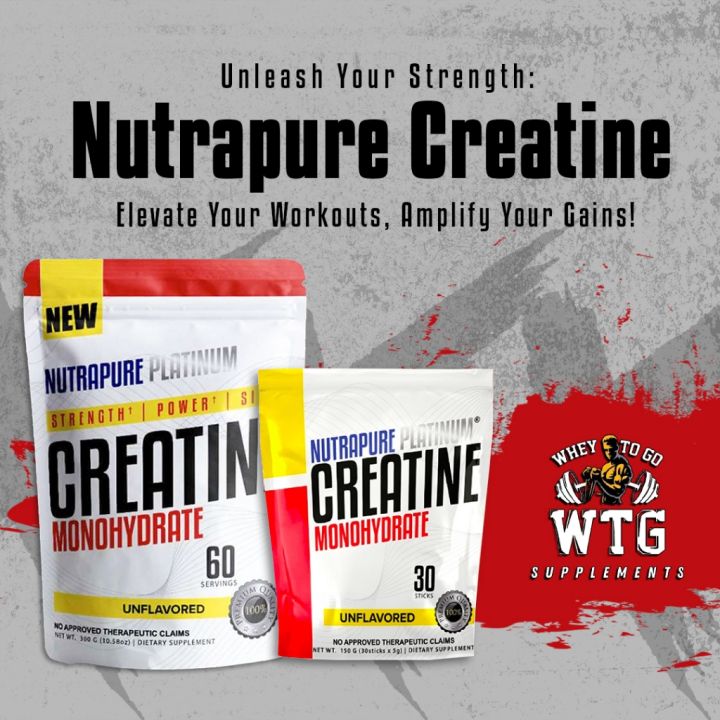 Nutrapure Creatine Monohydrate 30 or 60 servings | Lazada PH