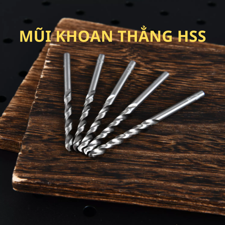 Mũi Khoan Xoắn Thẳng M2 HSS Siêu Cứng Chính Hãng Deli - Góc Mũi Khoan 135 độ | Lazada.vn