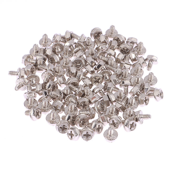 danux 100Pcs Toothed Hex Computer PC Case Hard Drive Motherboard ...