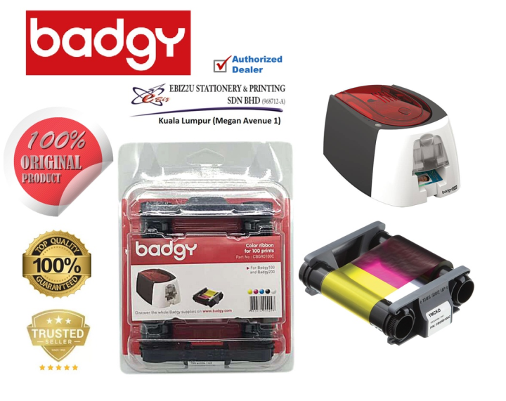 Badgy Color ribbon for 100 prints Badgy100 & Badgy200 ( Color Ribbon ...