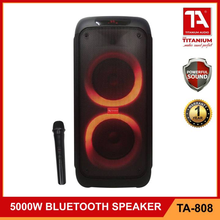 TITANIUM AUDIO TA-808 Music Box 5000w / Subwoofer 2X8 inches ...