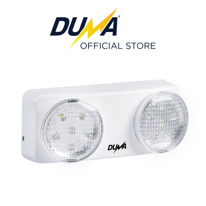 MINI TWIN HEAD LED RECHARGEABLE EMERGENCY LAMP WALL MOUNTING SMD LED ...
