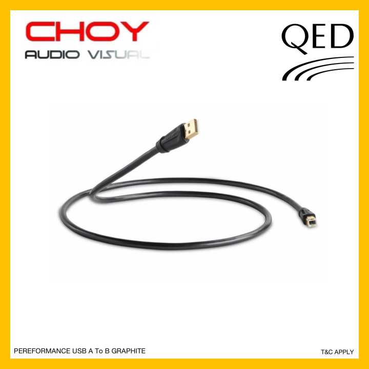 Qed Performance USB A to B Graphite Cable | Lazada