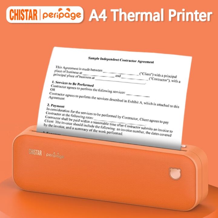 Peripage A4 Thermal Printer Paper Bluetooth Tattoo Transfer Ink Less ...