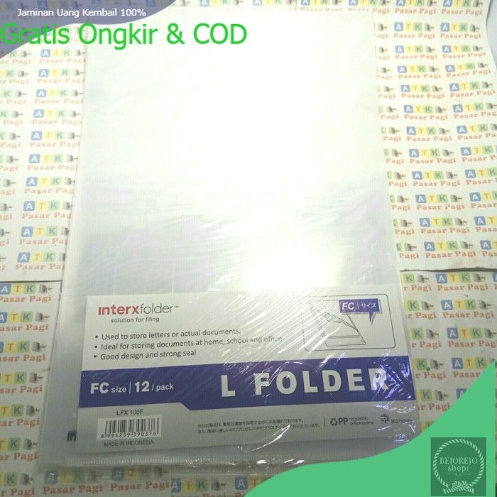Bejorejoshop1 - map l bening folio F4 merk inter x tebal | Lazada Indonesia