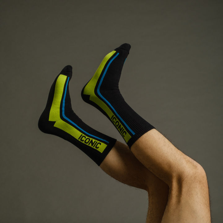 Iconic Socks Logo Basic Crew Length Athletic Sports Socks | Lazada PH