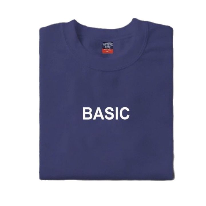 BASIC statement T-shirt for men and women adults cotton unisex trending ...