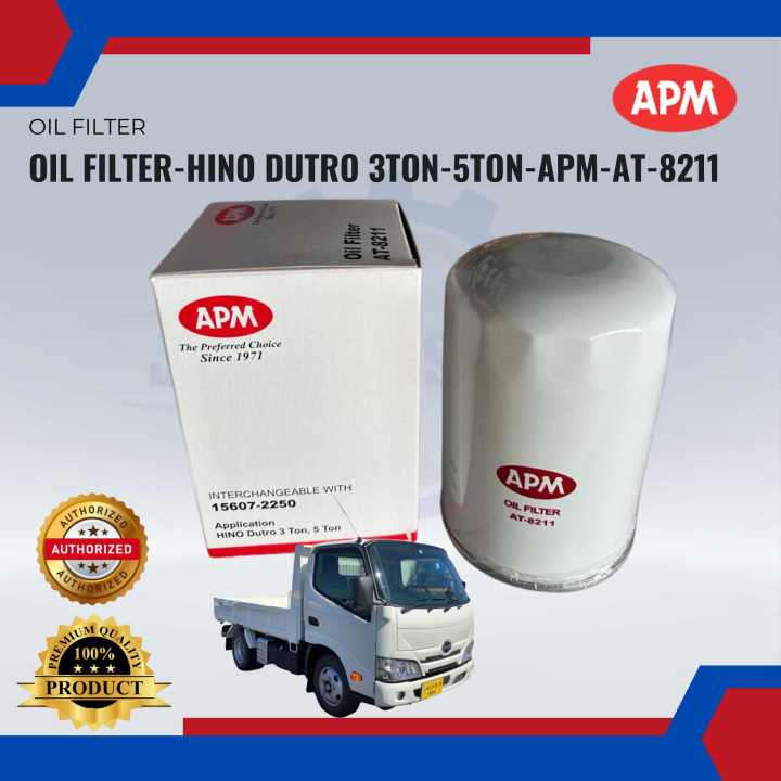 Oil Filter-Hino Dutro 3ton-5ton-APM-AT-8211 | Lazada
