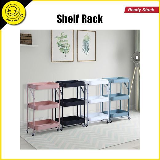 [MALAYSIA READY STOCK]3TierTrolley Storage Racks Trolley rack Shelf ...