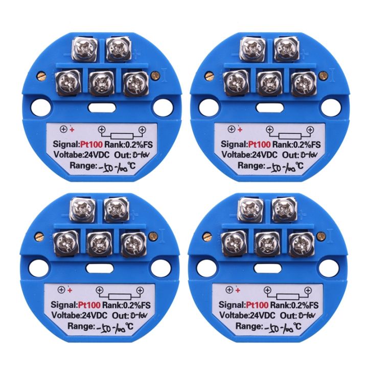 [ Store] Exclusive4X RTD PT100 Temperature Transmitter DC24V Minus 50 ...
