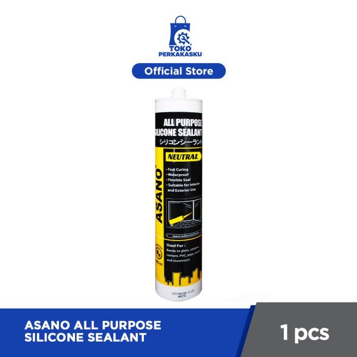 Asano All Purpose Silicone Sealant - Lem Silicone Serba Guna Bening ...